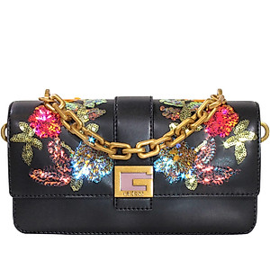 GUESS Morada Crossbody Flap Black Multi One Size