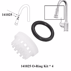 4 Pcs 141025 O-Ring Kits, Replacement Parts for Pull-Down Faucets
