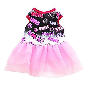 Puppy Shirt Skirt Winter Pet Costume Dog Cat Clothing Apparel Doggie Outfits Hoodie Sweatshirts Tiny Puppy Clothes Black Small