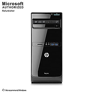 HP Pro 3500 Micro Tower Business Computer PC, Intel Core Quad i5 3470 up to 3.6 GHz, 4 GB DDR3, 500 GB, WiFi, BT, VGA, DVI, Windows 10 64 Bit-Multi-Language Supports English/Spanish/French(Renewed)