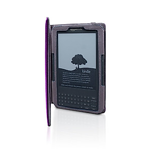 Marware Eco-Vue Leather Kindle Folio, Purple (Fits Kindle Keyboard)