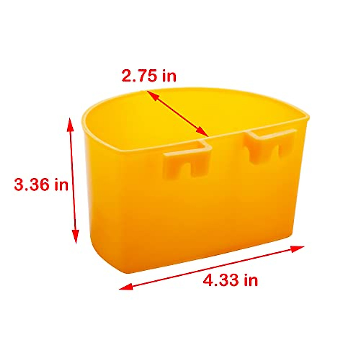 18 Pcs Bird Feed Cup Cage Food Dish Cup Plastic Feeding & Watering Supplies for Bird Pigeon Parrot Rabbit Chicken Duck Poultry Gamefowl