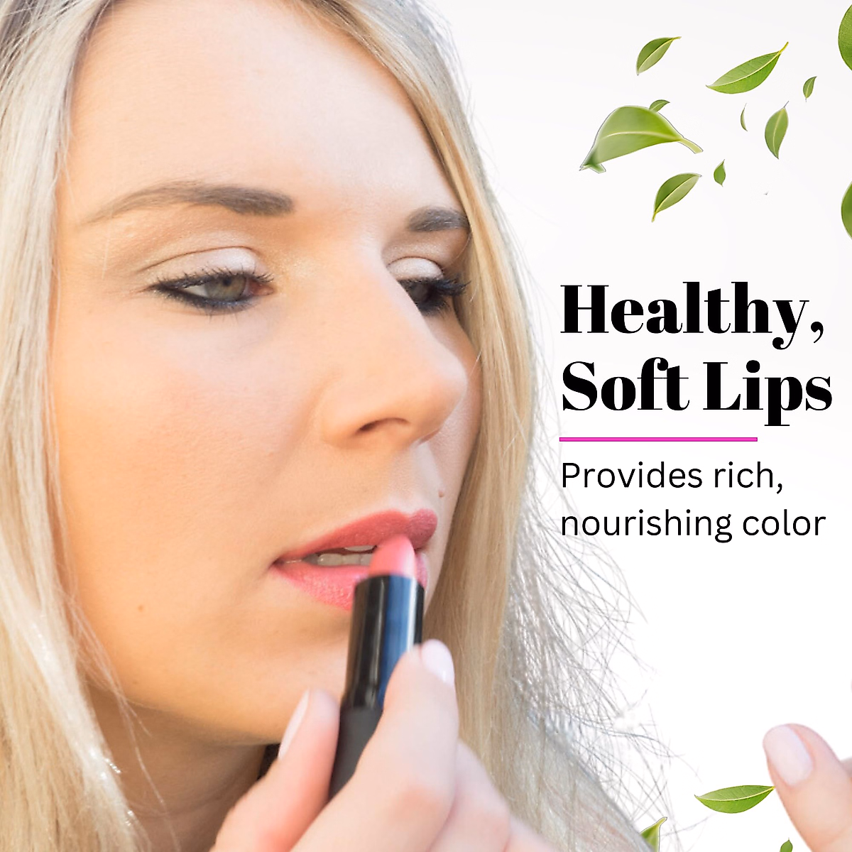 Fifth & Skin BOTANICAL Lipstick (POMEGRANATE) | Vegan | Natural | Organic | Certified Cruelty Free | Paraben Free | Petroleum Free | Healthy | Moisturizing | Vibrant Color that's Good for your Lips!