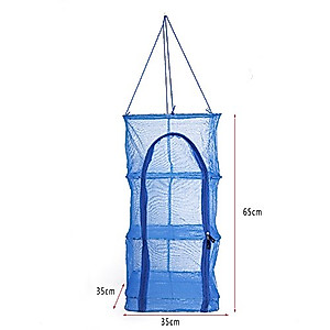 Fish Mesh Hanging Drying Net Food Dehydrator Foldable 4 Layers Drying Dryer Net Drying Rack 1Pcs Vegetable Fish Dishes Mesh Hanging Drying Net Natural Way To Dry Food Meat Drying Rack