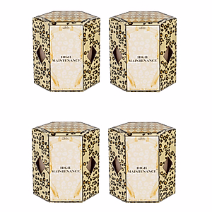 Tyler Candle Company 16054 HIGH Maintenance 2 Ounce Boxed Votive Candle, Pack of 4