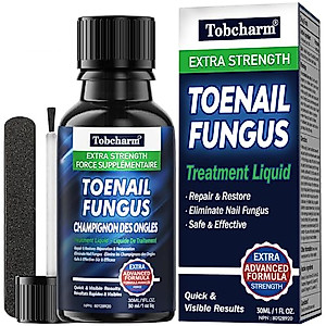 Tobcharm Toenail Fungus Treatment Extra Strength, Nail Fungus Treatment for Toenail, Fungus Nail Treatment, Nail Fungus Treatment for Fingernails (1oz)