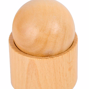 Montessori 3D Object Fitting Exercise with Tray Ball Egg with Cup and Cube with Box Montessori Infant Toys Materials for Toddlers Babies