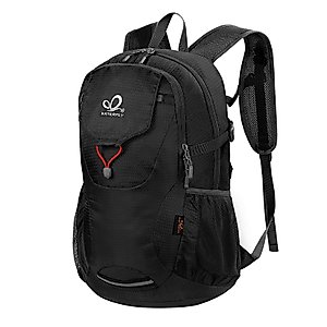 WATERFLY Lightweight Packable Hiking Backpack: Foldable Travel Daypack Ultralight Camping Day Pack for Woman Man