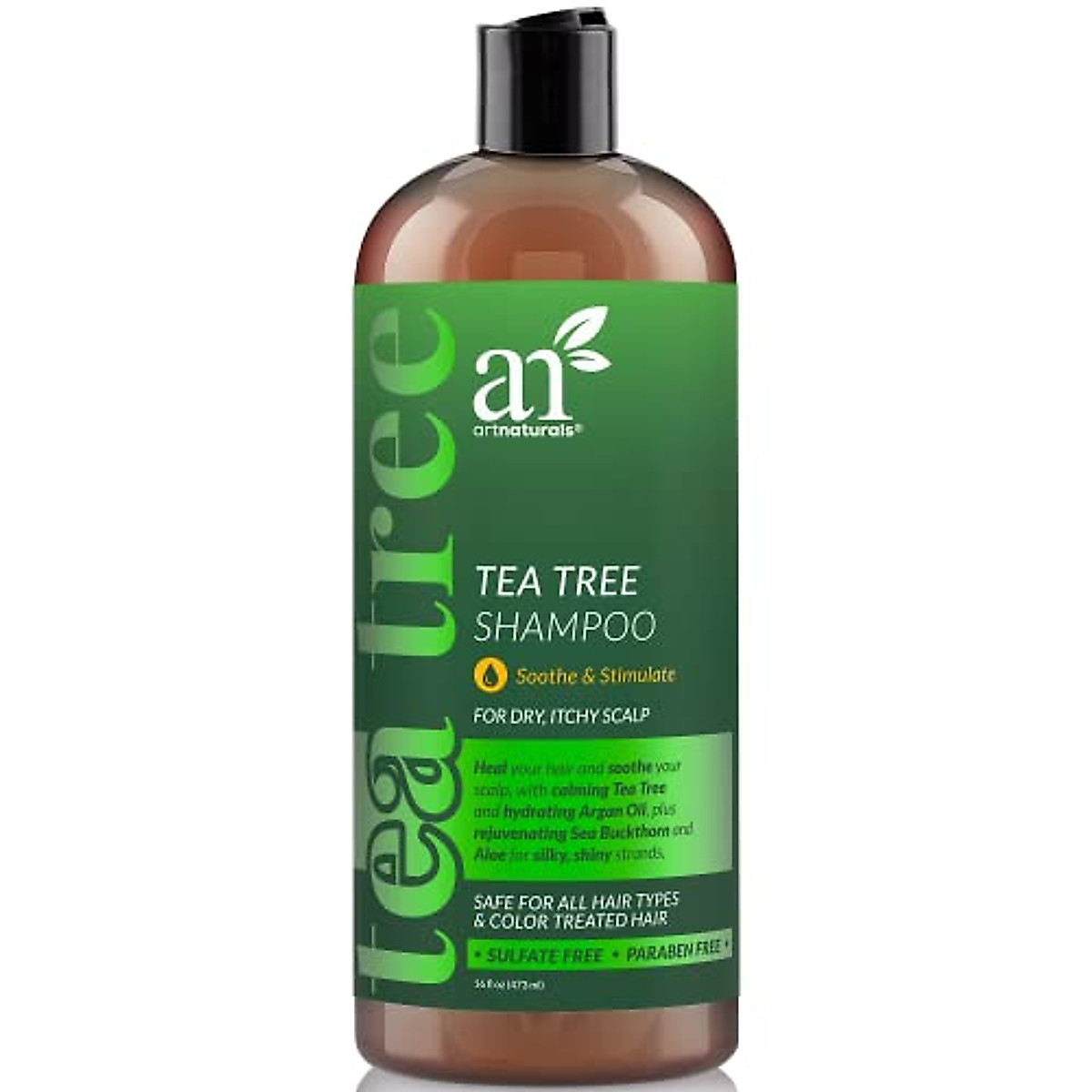 Artnaturals Tea Tree Shampoo - (16 Fl Oz / 473ml) - Sulfate Free – Made with 100% Pure Therapeutic Grade Tea Tree Essential Oil