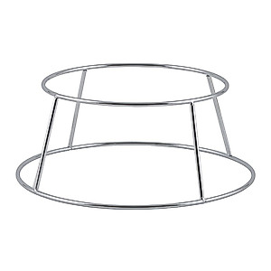 Winco SFR-4 Chrome 7-3/8'D x 4-3/8'H Seafood Tray Rack