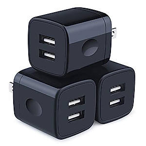 Wall Charger,Charger Cube,Charging Block Fast Charge 3Pack Dual Port 2.1A Power Brick Phone Charger Plug Box Head for iPhone 14 Pro/13/12/11/Xs Max/XR/8/7/6 Plus,Samsung Galaxy S22 S21 S10 S9 S8 Plus