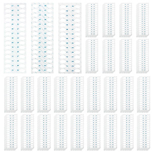 HOTBEST 150Pcs Embroidery Thread Paper Organizer 30 Positions Embroidery Floss Organizer Boards Reusable Sewing Thread Organiser Cards Cross Thread Holder Storage Tool for Embroidery Floss(White)