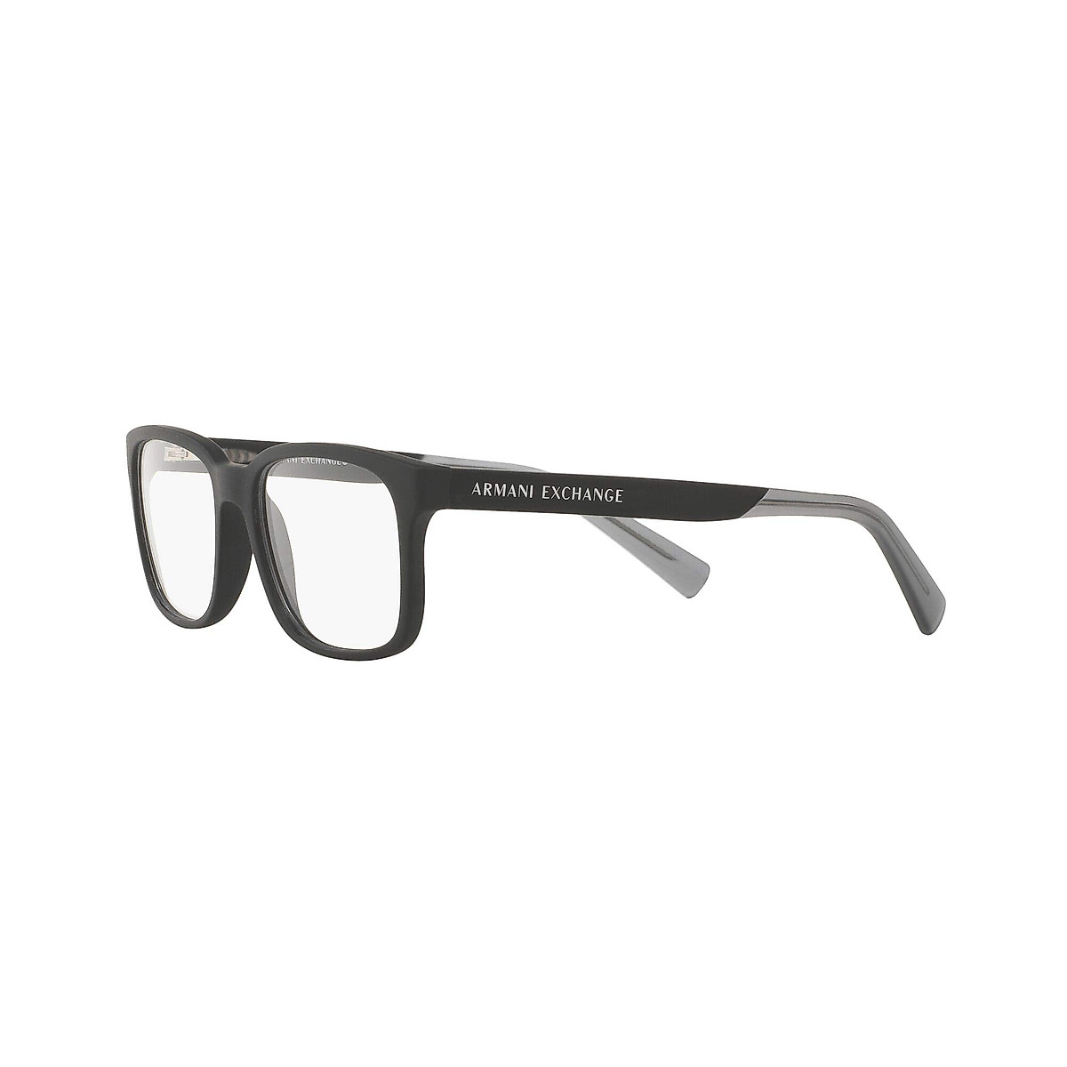 A|X ARMANI EXCHANGE Men's AX3029 Square Prescription Eyeglass Frames, Matte Black/Demo Lens, 54 mm