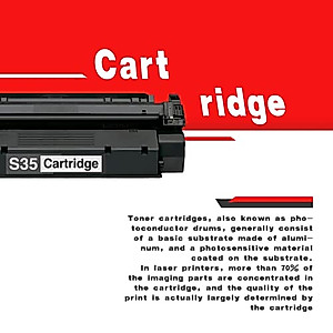 (2 Black) Cartridge S35 Black Toner Cartridge Replacement for Canon S35 D320 D340 D310 D383 L170 L360 L380 PC-D320 PC-D340 Printer Toner.