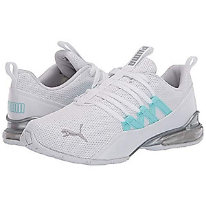 PUMA Women's Riaze Prowl, Puma White-Gulf Stream, 8.5