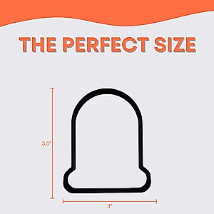 Cowboy Ten Gallon Hat or Tombstone Cookie Cutter with Easy to Push Design, for Baby Shower, Work Events, and Birthday Celebrations (4 inch)