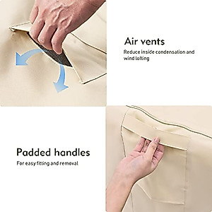 Bestalent Patio Furniture Covers Waterproof Clearance,Lawn Outdoor Deep Seat Chair Covers Fits up to 31.5 W x33.5 D x 36 H inches 2Pack