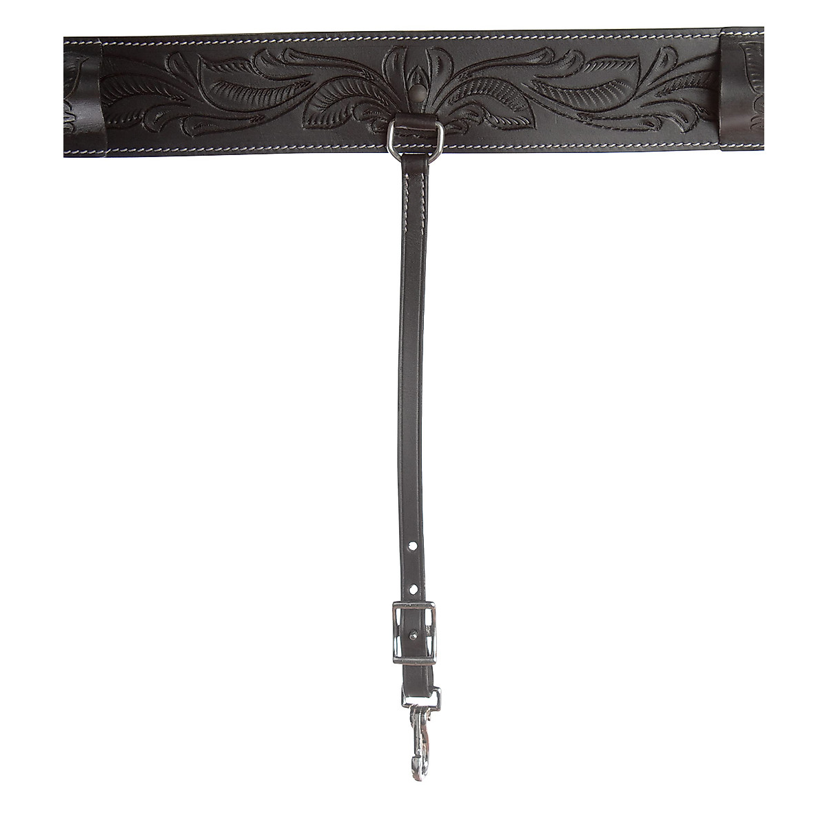 Acerugs PREMIUM WESTERN LEATHER BACK CINCH HORSE TACK DARK OIL with CONNECTOR STRAP (Standard)