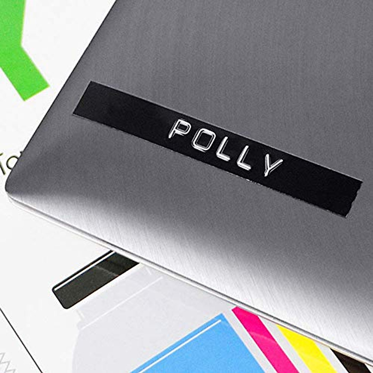 Suminey Embossing Tape Replacement for Dymo 3D Plastic Embossing Labels 1741670 for Embossing Label Maker, White on Black, 3/8'' x 9.8' for Organizer Xpress, Office Matte II, Motex, 5-roll Pack