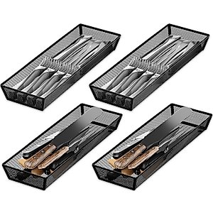 JANE EYRE kitchen drawer organizer - silverware utensil organizer for kitchen drawer,silverware tray in drawers