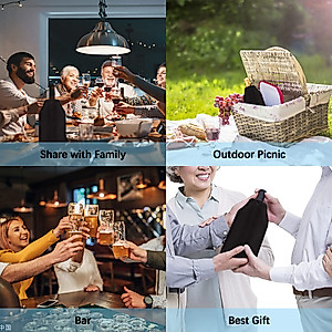 Wine Cooler Sleeve, Wine Bottle Gel Cooler Sleeve Freezer Chiller, Long Lasting Keep Wine Cool and Chill Sleeve for Prosecco Champagne Beer Wine Bottles