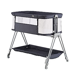 Gromast Toddler Bed Rails Guard Foldable Crib Rail Guard，Baby Bassinet Bedside Sleeper,