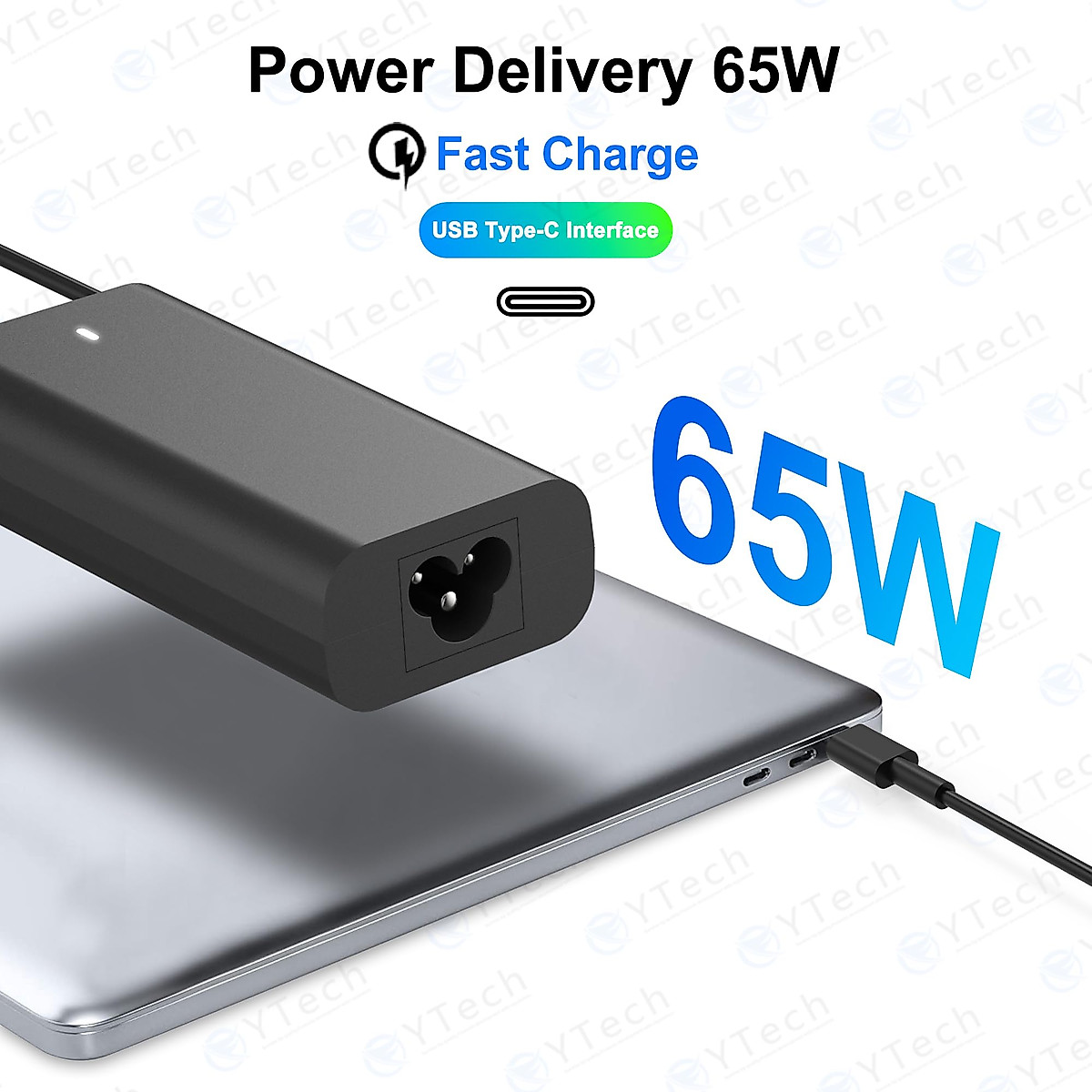 New Rugged Slim 65W USB C Laptop Charger Compatible with Dell Chromebook 3100 XPS 12 13,Dell Pro 13 14 16,Latitude 3000 5000 Series,Dell Laptop Charger LA65NM190,0WMDHR,Type C AC Power Adapter​