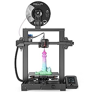 Creality Ender 3 V2 Neo 3D Printers with CR Touch Auto Leveling PC Steel Printing Platform Metal Bowden Extruder Model Preview Function 3D Printer 95% Pre-Install for Beginners 8.66*8.66*9.84 inch