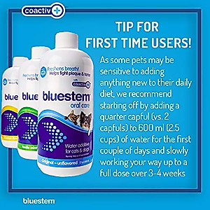 Pet Water Additive Oral Care: for Dogs & Cats Bad Breath, Dental Rinse Freshener Treats Plaque & Teeth Tartar. Dog & Cat Mouth Clean Health Treatment for Pets Drinking Bowl (Vanilla Mint (Dogs Only))