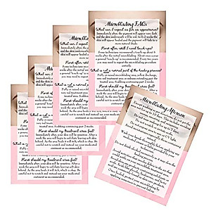 Mircoblading Aftercare Instructions Cards | Package of 30 | Pink Eyebrow Photo Design Double Sided Size 4.25 x 5.5" inches After Care Post Card