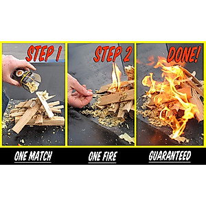 LIGHTNIN'FLAME FIRESTARTER - All Natural Food Safe. 3 qts ignites 48 Fires
