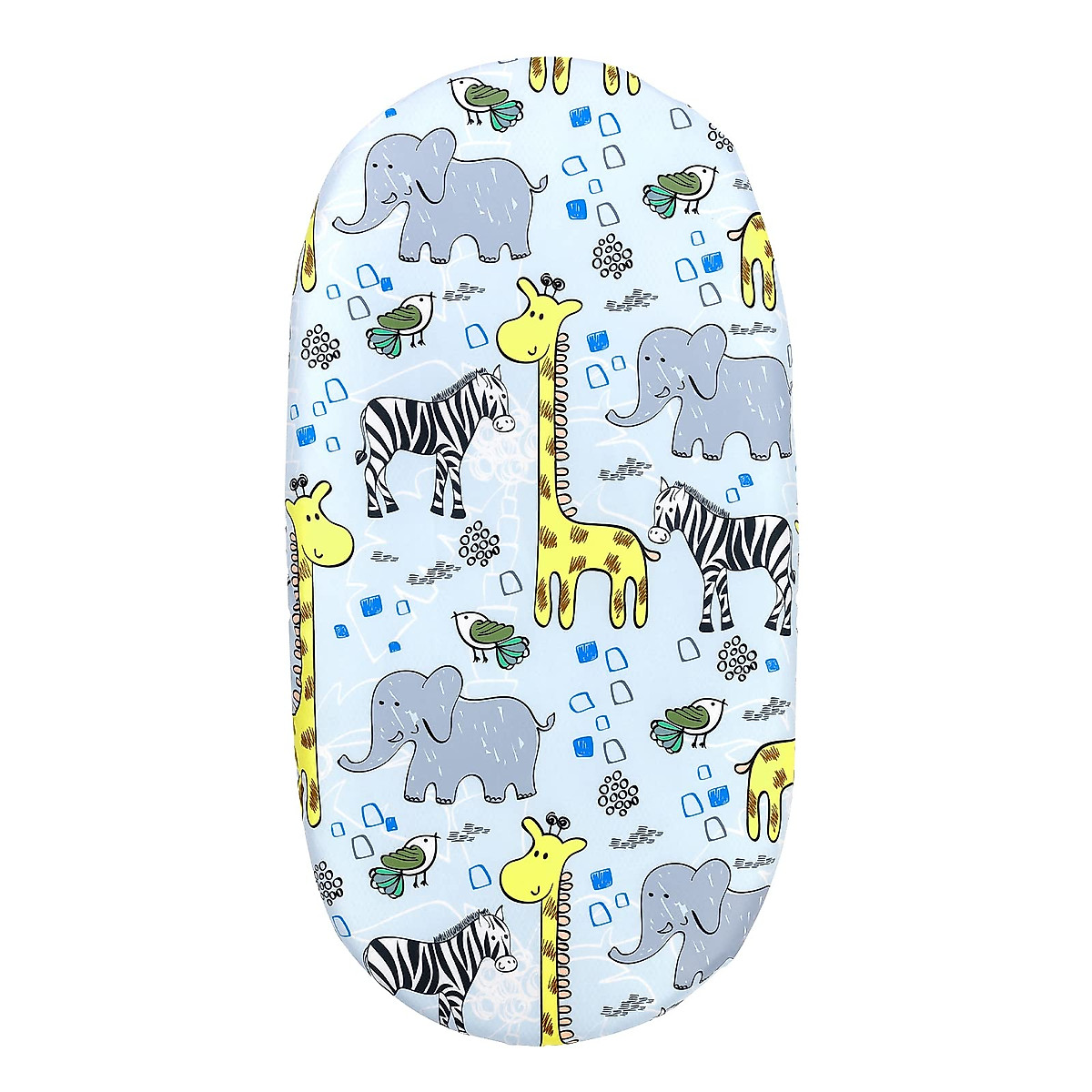 Stretch Bassinet Sheets for Baby Set of 2 - Ultra Soft, Breathable, 100% Organic Cotton, Fitted Bassinet Sheet for Bassinet Pad/Mattress, Unisex Boys Girls (NY05)