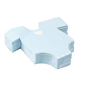 BLUE PANDA Baby Shower Pajama Theme Napkins (Blue, 50-Pack)