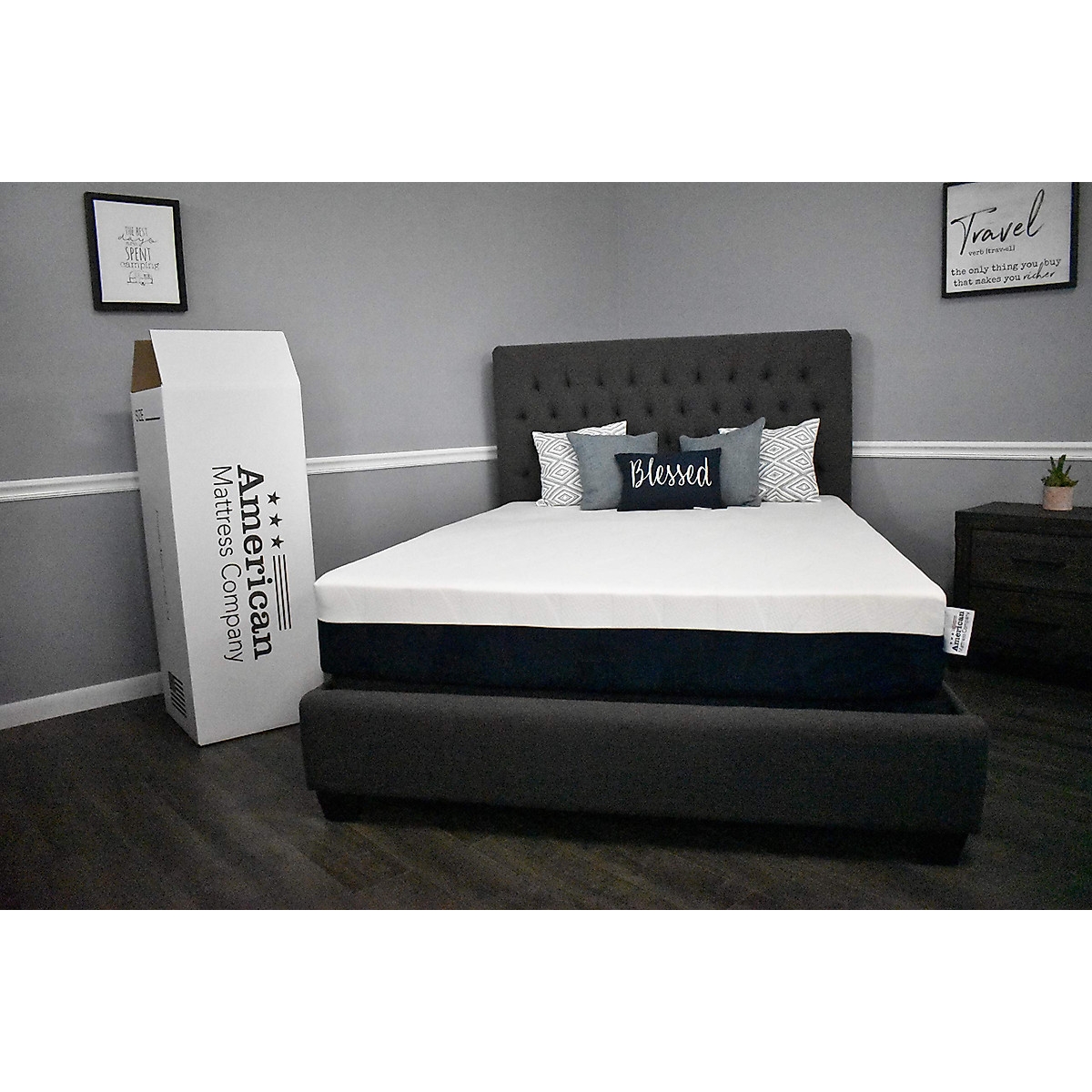 Made in The USA 10" Graphite Infused Memory Foam Mattress Sleeps Cooler (Full XL)