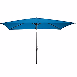 Pure Garden 50-LG1279 Turquoise Rectangular Patio Umbrella Color