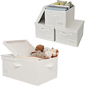 GRANNY SAYS Bundle of 1-Pack Extra Large Storage Boxes & 3-Pack Rectangle Storage Bins with Lids