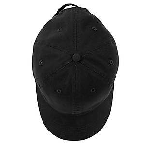 Gelante Baseball Caps Hats 100% Cotton Plain Blank Adjustable Size Wholesale Bulk of 12 Pack.1801-Black-12PC