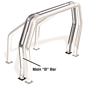 Go Rhino! 90002C Chrome Rear Main Bed Bar