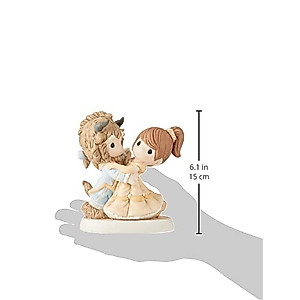 Precious Moments, Disney Showcase Collection, You Are My Fairy Tale Come True, Beauty And The Beast, Bisque Porcelain Figurine, 161013 , Brown