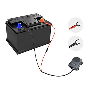 Angveirt Rodent Repellent for Car Engine Ultrasonic Mouse Repellent Rat Deterrent for Car Under Hood Animal Repeller Vehicle Wires RV Protection Pest Control for 12V 24V Car Battery Grey, 2 Pack