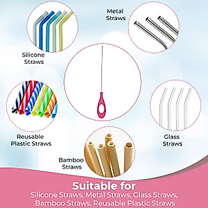 Triplevo 3 in 1 Silicone Baby Bottle Cleaning Brush Kit with Stand – Baby Cleaning Brush Set for Baby Milk Bottles Straws Breast Pumps & Other Accessories – Capable to 360° Overall Cleaning (Pink)