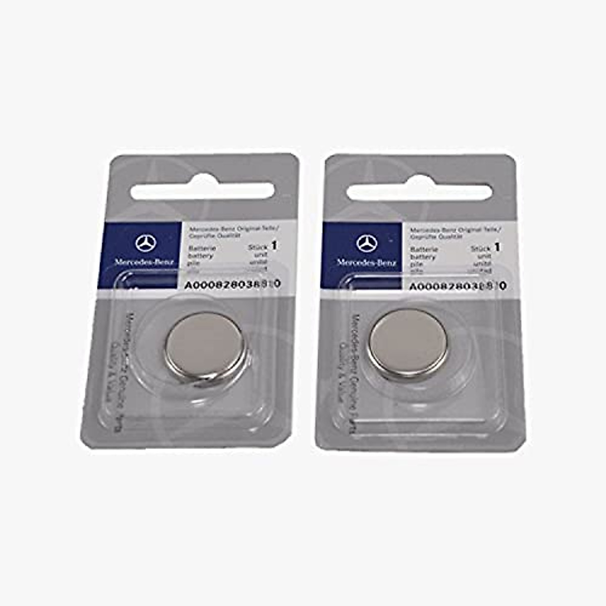 Mercedes-Benz Remote Key Battery Keyless Entry Genuine Original 0000388 (2pcs)