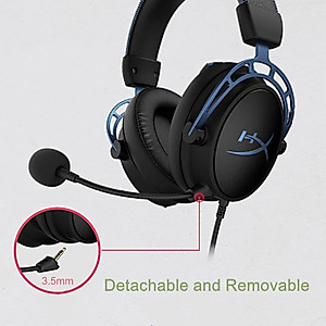 Alpha Microphone Accessories Compatible with Kingston HyperX Cloud Alpha Gaming Headset, 3.5mm Audio MIC Work for PS4, Xbox One, Nintendo Switch, Computer PC Gaming