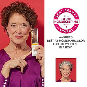 AGE beautiful Permanent Hair Color Dye Liqui Creme | 100% Gray Coverage | Anti-Aging Haircolor | Biotin for Thicker, Fuller Hair | Professional Salon Coloring | 5NN Medium Intense Brown