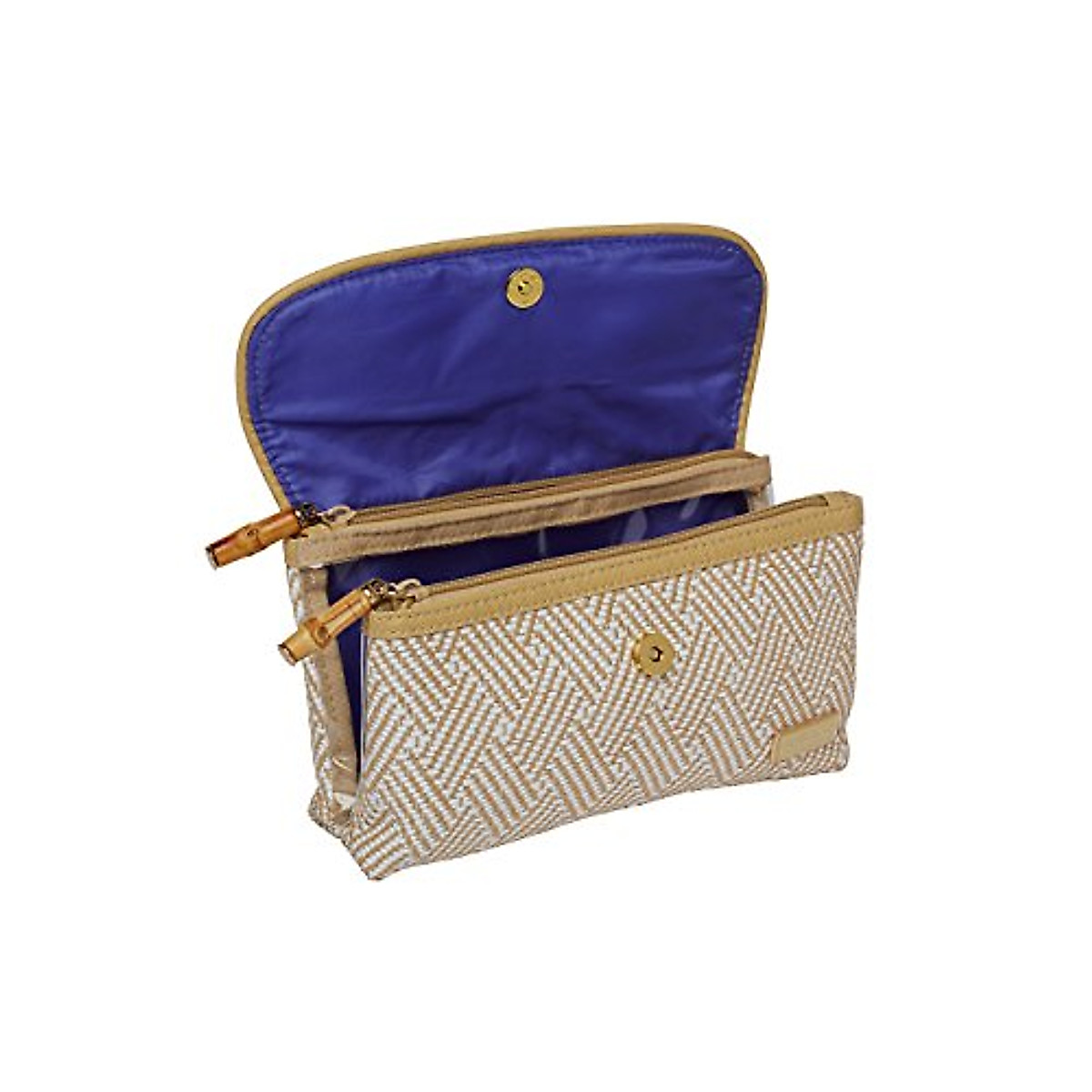 Stephanie Johnson Katie Folding Cosmetic Bag, Hamptons White