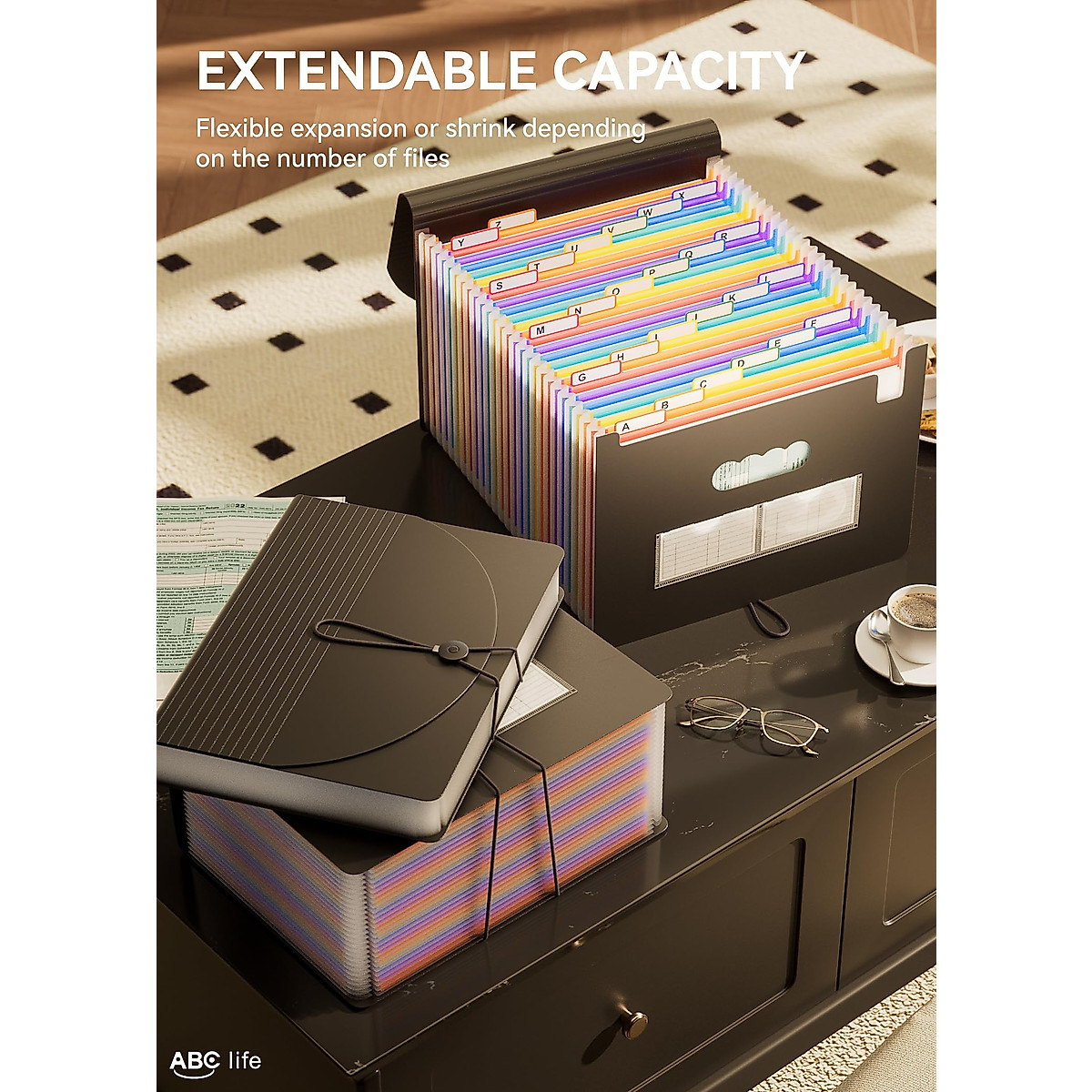 Organize Your Documents with ABC Life 26 Pockets Accordion File