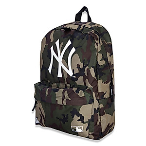 New Era Men's MLB Stadium New York Yankees Woodland Camo Backpack, Green Med, One Size