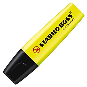 STABILO Highlighter BOSS ORIGINAL - Pack of 4 - Green, Pink, Orange, Yellow
