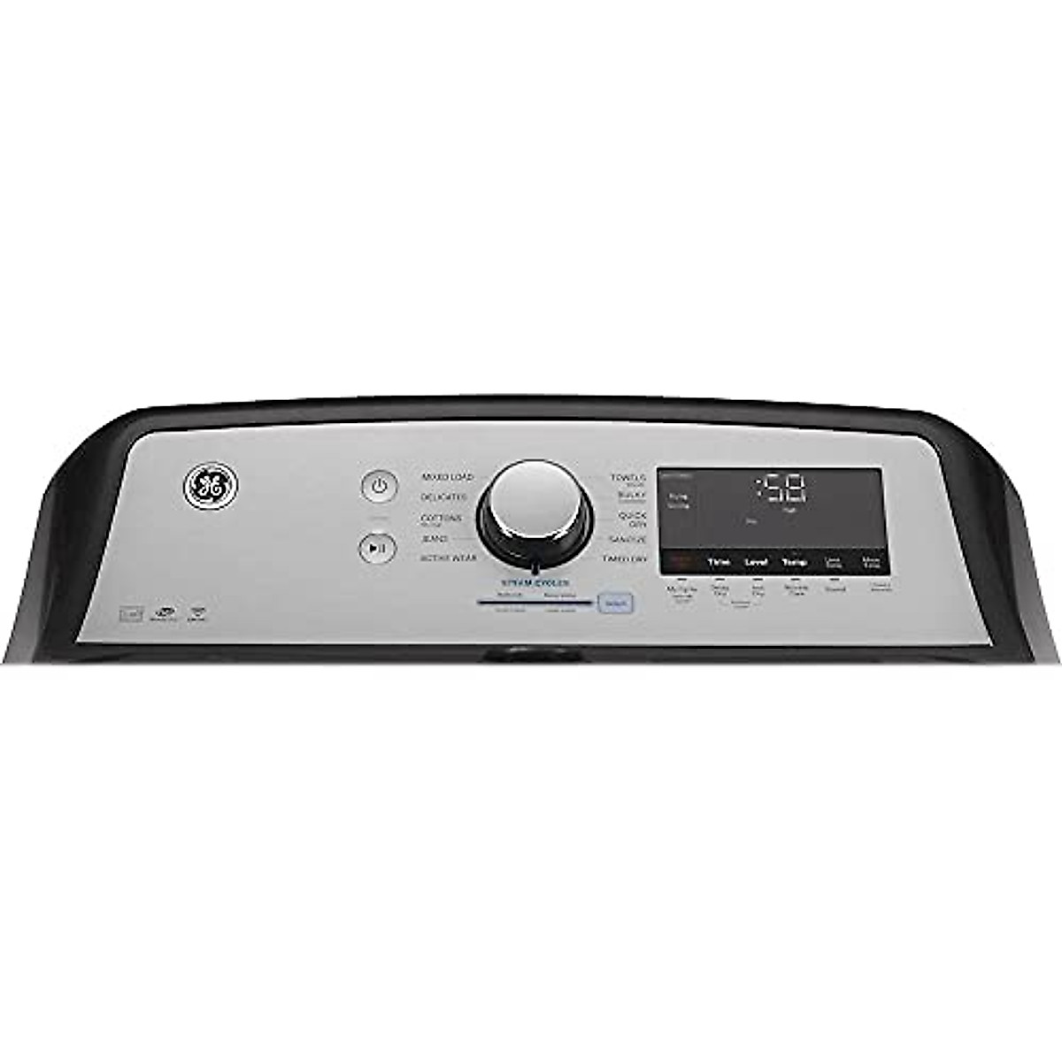 GE GTD84GCPNDG 27" Energy Star Front Load Gas Dryer with 7.4 cu. ft. Capacity 13 Cycles HE Sensor Dry and WiFi Connect in Diamond Gray