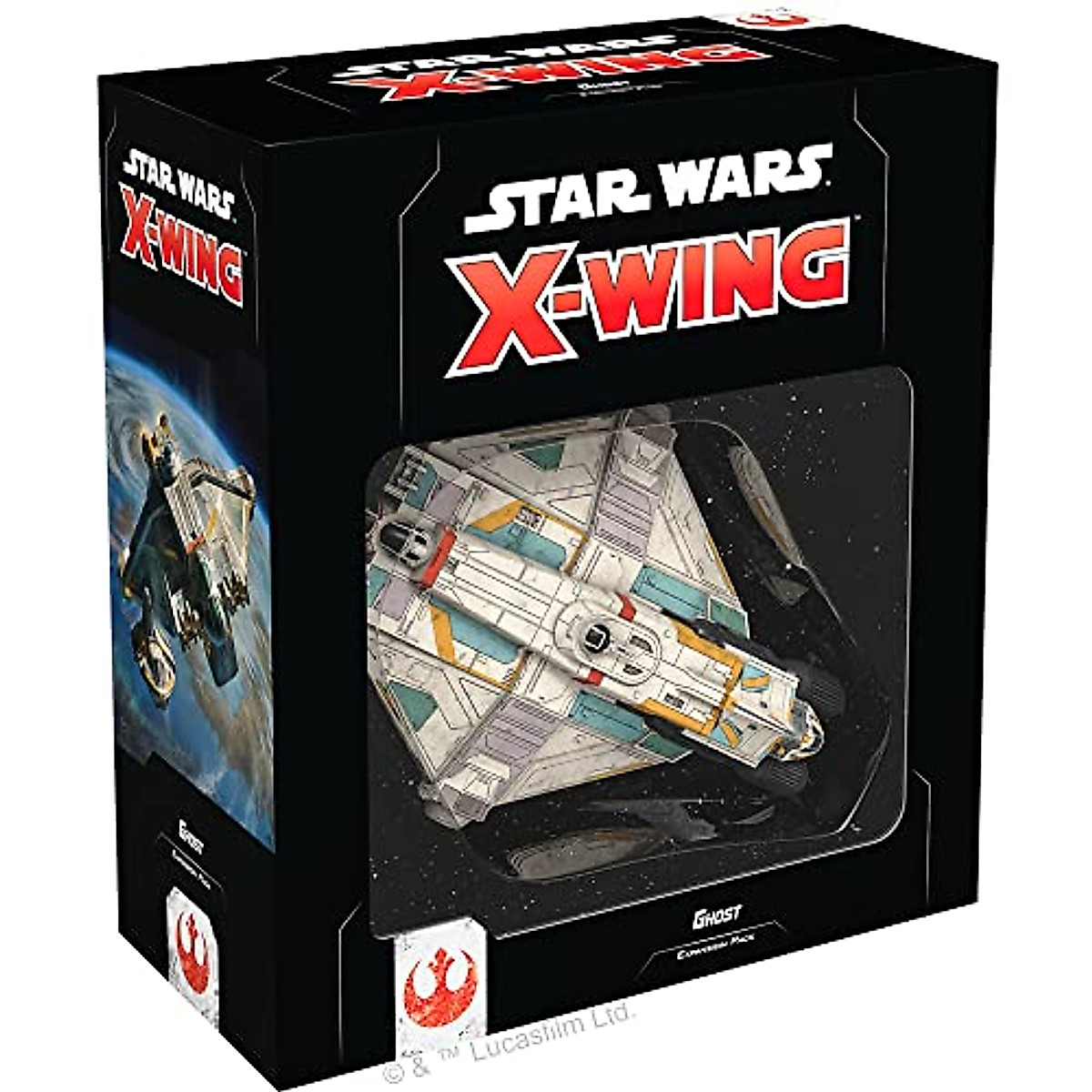 Star Wars X-Wing 2nd Edition Miniatures Game Ghost EXPANSION PACK - Strategy Game for Adults and Kids, Ages 14+, 2 Players, 45 Minute Playtime, Made by Atomic Mass Games